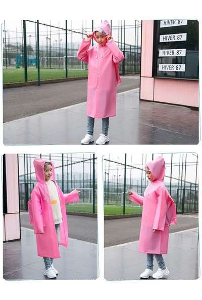 7 Moda Figürlü Çocuk Yağmurluğu, Eva Su Geçirmez Kapüşonlu Çocuk Yağmurluk, Pembe 7 Moda Figürlü Çocuk Yağmurluğu, Eva Su Geçirmez Kapüşonlu Çocuk Yağmurluk, Pembe