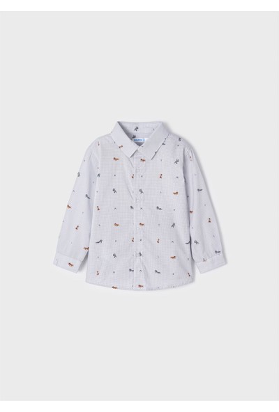 Mayoral Erkek Bebek Baskılı Uzun Kol Gömlek Mayoral Erkek Bebek Baskılı Uzun Kol Gömlek