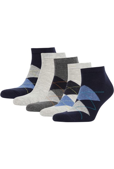DeFacto Erkek Pamuklu 5'li Kısa Çorap Y2945AZNS DeFacto Erkek Pamuklu 5'li Kısa Çorap Y2945AZNS