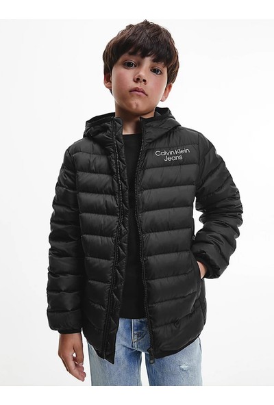 Calvin Klein Siyah Erkek Çocuk Mont IB0IB01270