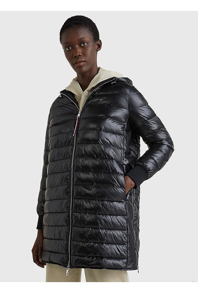 Tommy Hilfiger Siyah Kadın Mont WW0WW35089BDS Siyah Mont
