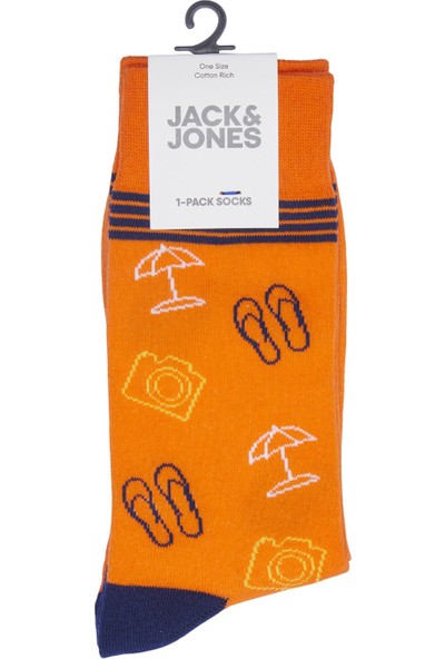 Jack & Jones Turuncu Erkek Çorap 12217536_JACWESTON Neon Sock Jack & Jones Turuncu Erkek Çorap 12217536_JACWESTON Neon Sock
