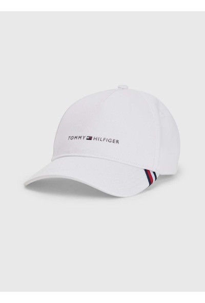 Tommy Hilfiger Beyaz Erkek Şapka AM0AM08611YBR