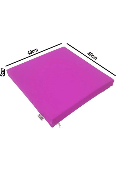 Evben Fermuarlı Yıkanabilir Tekli Sandalye Minderi