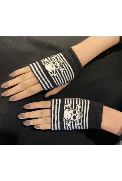 Daily Fashion Skull Parmaksız Eldiven Daily Fashion Skull Parmaksız Eldiven