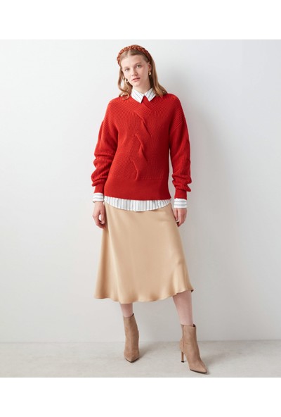 İpekyol Saç Örgülü Triko