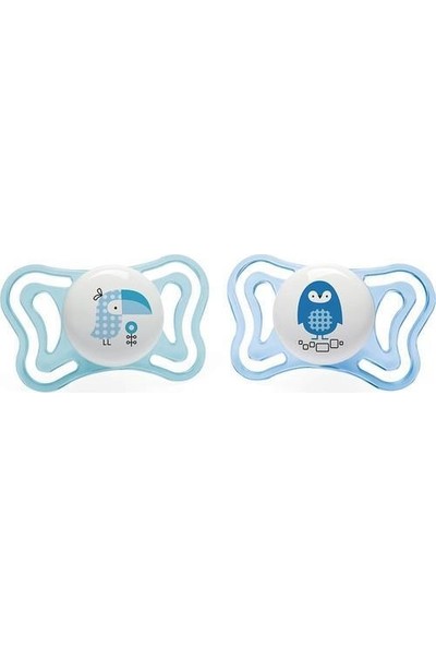 Chicco Soother Physio Light Boy Silikon Emzik 2-6 Ay 2li Chicco Soother Physio Light Boy Silikon Emzik 2-6 Ay 2li