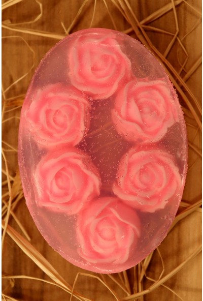 Black Pearl Gül Yağı Katkılı Gül Kokulu 2d Güllü Transparan Banyo Sabunu