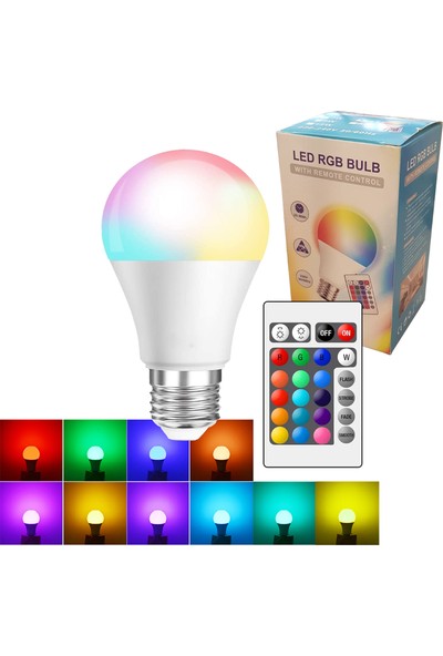 Powerlux 7W Rgbw LED Ampul Ir Kumandalı
