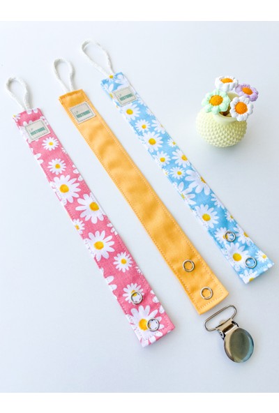 Le Petite Histoire 3'lü Emzik Askısı - Emzik Zinciri %100 Pamuk - Yıkanabilir Le Petite Histoire 3'lü Emzik Askısı - Emzik Zinciri %100 Pamuk - Yıkanabilir