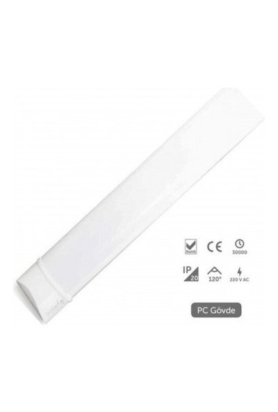 İnoled Polikarbon Gövde 120 cm 54W/6500K Beyaz İnoled Polikarbon Gövde 120 cm 54W/6500K Beyaz