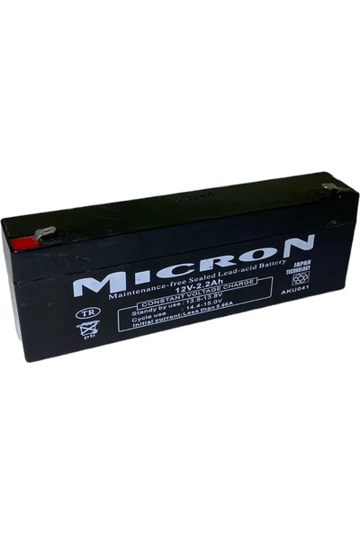 Micron 12 Volt 2.2 Amper Bakımsız Kuru Akü Micron 12 Volt 2.2 Amper Bakımsız Kuru Akü