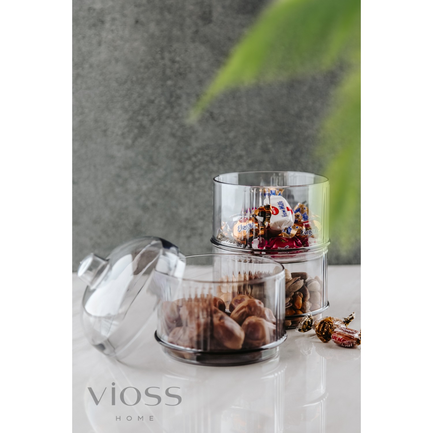 Vioss Home Desenli Akrilik Lüx 3 Katlı Saklama Kabı Fiyatı