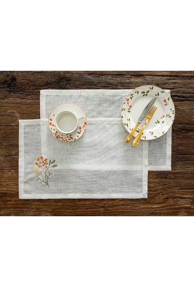 English Home Belleza 2'li Amerikan Servis 30 x 50 cm Beyaz English Home Belleza 2'li Amerikan Servis 30 x 50 cm Beyaz