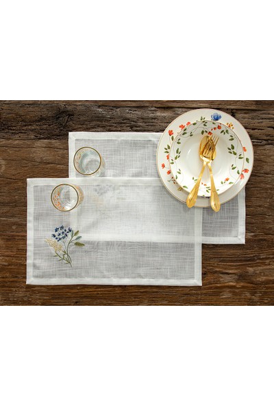 English Home La Belleza 2'li Amerikan Servis 30 x 50 cm Beyaz English Home La Belleza 2'li Amerikan Servis 30 x 50 cm Beyaz