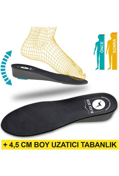 Black Deer Extender 4,5 cm Siyah Boy Uzatıcı Tabanlık Black Deer Extender 4,5 cm Siyah Boy Uzatıcı Tabanlık