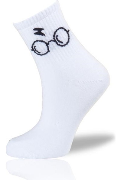 Daily Fashion Gözlük Desenli Çizgi Karakter Çorap Daily Fashion Gözlük Desenli Çizgi Karakter Çorap