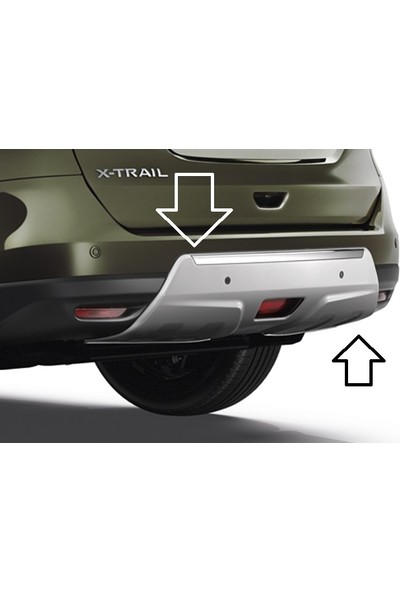 Simge Nıssan X-Trail Arka Tampon Alt Difüzör H5901-4CE00 Simge Nıssan X-Trail Arka Tampon Alt Difüzör H5901-4CE00