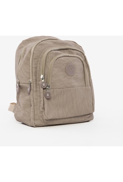 Lemona Unisex Krinkıl Kumaş Çok Bölmeli Okul ve Sırt Çantası