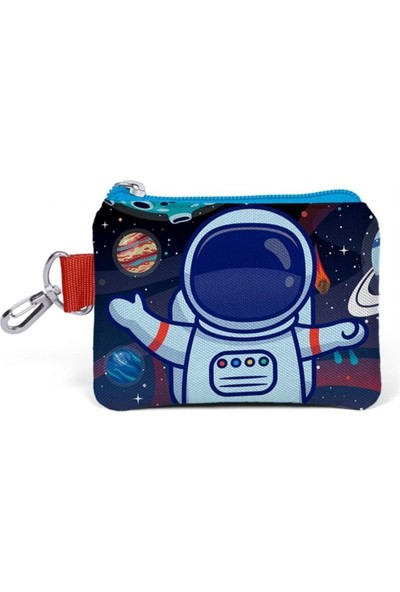 Okfis Yaygan Coral High Lacivert Astronot Desenli Para Çantası 11*9 cm Okfis Yaygan Coral High Lacivert Astronot Desenli Para Çantası 11*9 cm