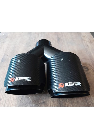 Akrapovic AKRAPOVİÇ100 mm Çiftli Sol Çıkışlı Karbon Kaplama