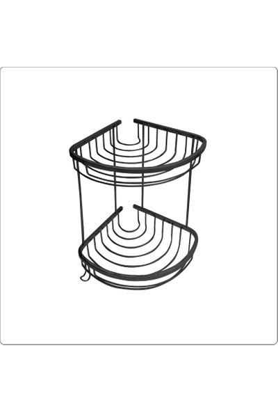 Sedef 2’li Siyah Köşelik