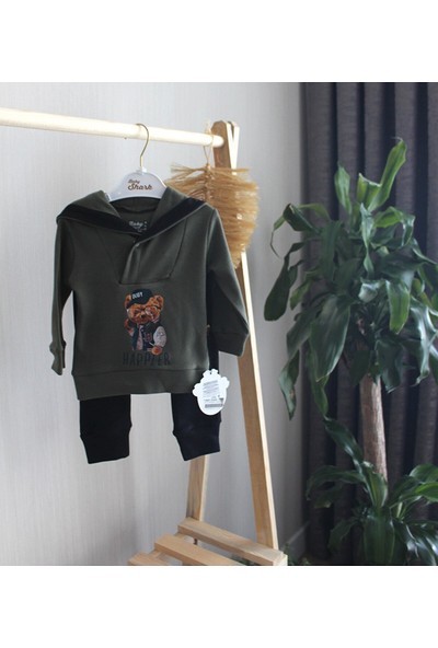 Emka Baby Ayıcık Baskılı Kapüşonlu Alt Üst Ikili Erkek Bebek Eşofman Takım Emka Baby Ayıcık Baskılı Kapüşonlu Alt Üst Ikili Erkek Bebek Eşofman Takım