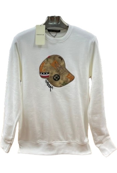 Louis Vuitton Şapka Figürlü Sweatshirt