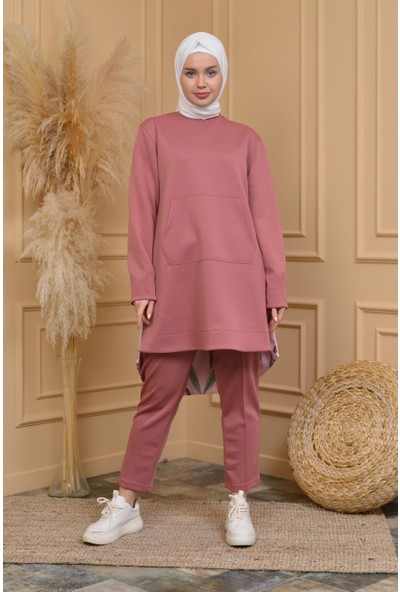 Lavecci Desenli Skuba Kumaş Ikili Takım