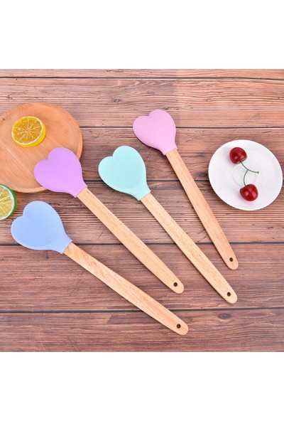 Miazze Bambu Silikon Kalpli Spatula Isıya Dayanıklı Hazırlama Kaşığı 28 cm Miazze Bambu Silikon Kalpli Spatula Isıya Dayanıklı Hazırlama Kaşığı 28 cm