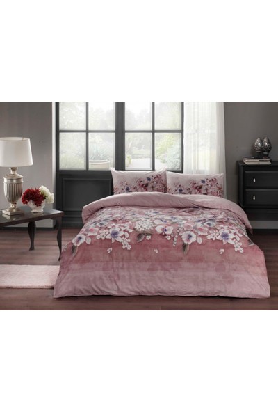 Taç Nevresim Takımı Liza Gül Kurusu Tek Kişilik