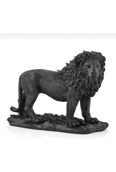 Bienar Mat Siyah Aslan Heykeli Büyük Heykel Biblo Bienar Mat Siyah Aslan Heykeli Büyük Heykel Biblo