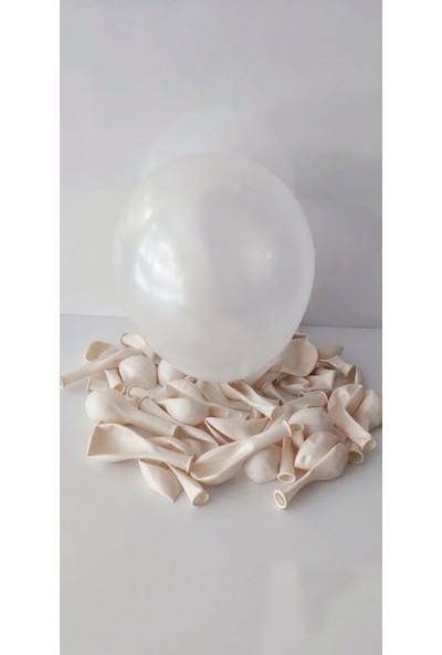 Beyaz Metalik Balon 10LU 12INÇ Beyaz Metalik Balon 10LU 12INÇ