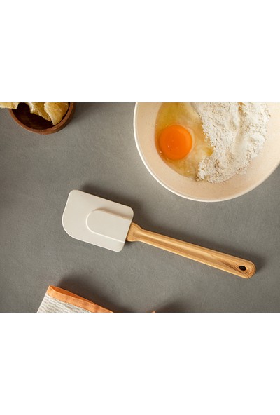 English Home Eddy Silikon Spatula 29 cm Açık Bej English Home Eddy Silikon Spatula 29 cm Açık Bej
