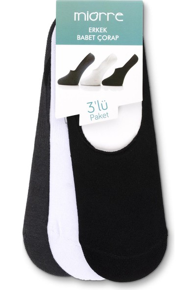 Miorre 3'lü Erkek Babet Çorabı