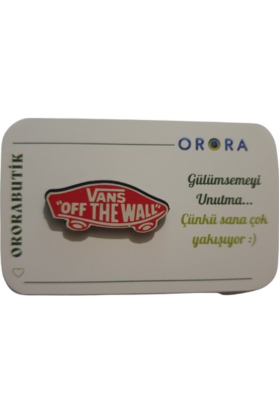 Ororabutik Vans Of The Wall Ahşap Broş -Rozet 2-3cm Ororabutik Vans Of The Wall Ahşap Broş -Rozet 2-3cm