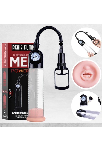 Drlove Basınç Göstergeli Penis Pompası + Oral Başlık Drlove Basınç Göstergeli Penis Pompası + Oral Başlık