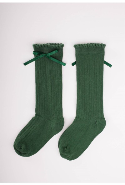 Cigit Çocuk Diz Altı Kız Çorap 2-9 Yaş Haki Yeşil Cigit Çocuk Diz Altı Kız Çorap 2-9 Yaş Haki Yeşil