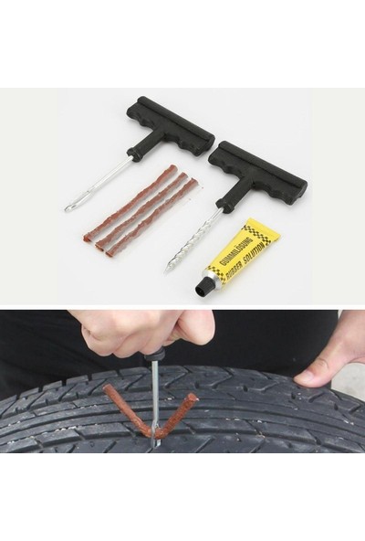 Mero 6 Parça Araba Motosiklet Otomobil Bisiklet Lastik Tamir Kiti Araç Bakım Seti Mero 6 Parça Araba Motosiklet Otomobil Bisiklet Lastik Tamir Kiti Araç Bakım Seti