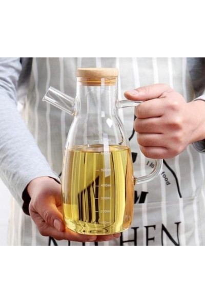 Master Chef 1000 ml Bambu Kapaklı Borosilikat Cam Yağlık Master Chef 1000 ml Bambu Kapaklı Borosilikat Cam Yağlık