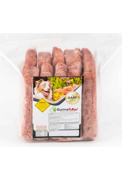 Gurmeraw Barf Plus - 5-20KG Çiğ Köpek Maması Barf - 100 Gr’lık Porsiyonlar Halinde Gurme Gurmeraw Barf Plus - 5-20KG Çiğ Köpek Maması Barf - 100 Gr’lık Porsiyonlar Halinde Gurme