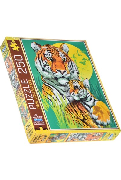 Laço Kids LC7192 Laço Kids Kaplan Ailesi 250 Parça Puzzle Laço Kids LC7192 Laço Kids Kaplan Ailesi 250 Parça Puzzle