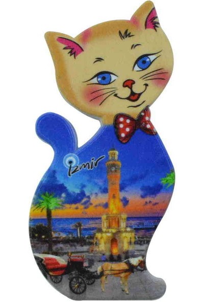 Myros Izmir Temalı Uv Baskılı Kedi Şekilli Magnet 43X87 mm 5 Nolu Tasarım Myros Izmir Temalı Uv Baskılı Kedi Şekilli Magnet 43X87 mm 5 Nolu Tasarım