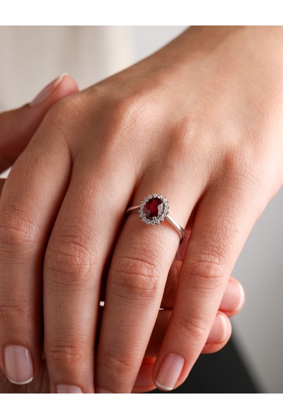 Pırlant Pırlantalı Yakut Yüzük