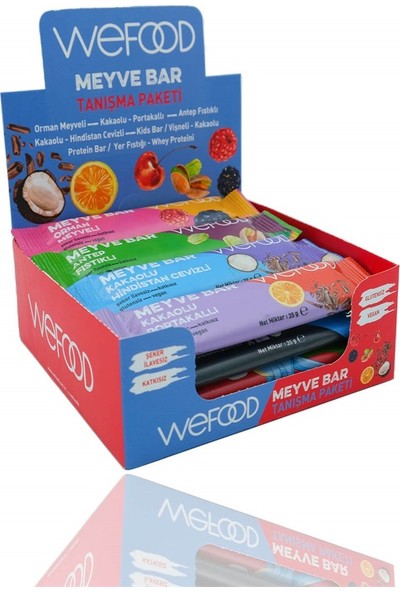 Wefood Meyve Bar Tanışma Paketi 12'li