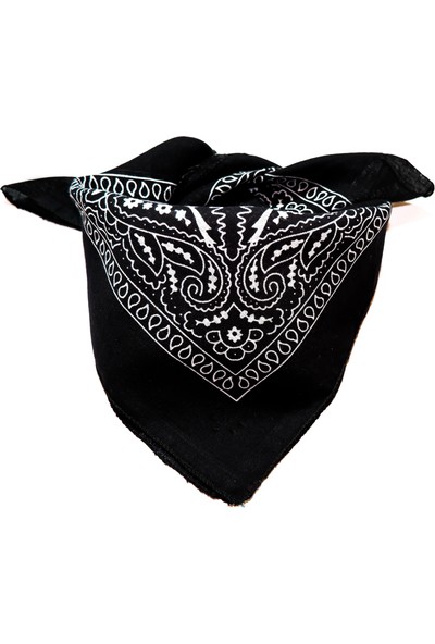 Saga %100 Pamuk Orjinal Trend Desen Bandana ( Siyah ) Saga %100 Pamuk Orjinal Trend Desen Bandana ( Siyah )