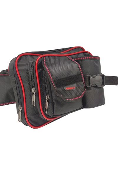 Prosev Mac Siyah Kırmızı Sırt Çantası