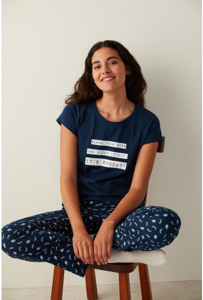 Penti Ent Sunday Pantolon Pijama Takımı Penti Ent Sunday Pantolon Pijama Takımı