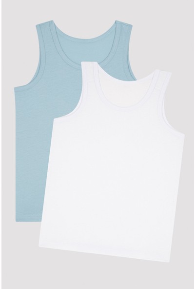 Penti Çok Renkli Boys Light Blue 2li Atlet Penti Çok Renkli Boys Light Blue 2li Atlet