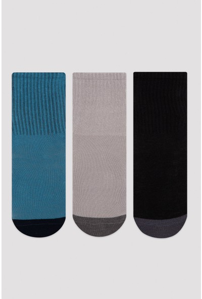 Penti Çok Renkli Erkek Çocuk B.slogans 3lü Soket Çorap